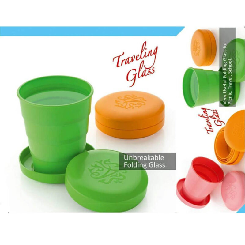 Plastic Folding Cup | Travelling Cup | Pocket Cup (Multicolor) in Raipur