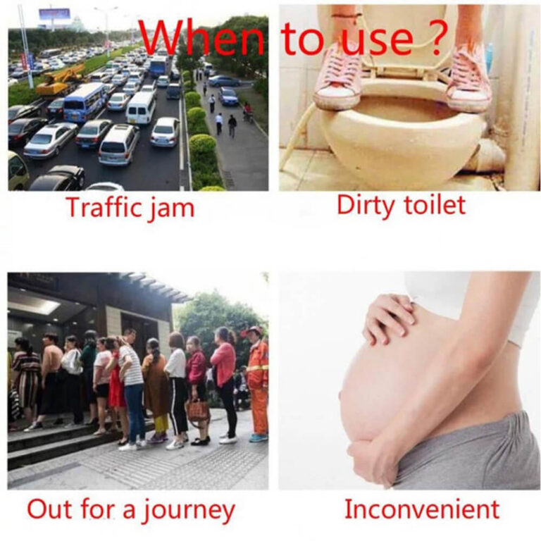 Portable stand pee urinal funnel for female - Raipurshop