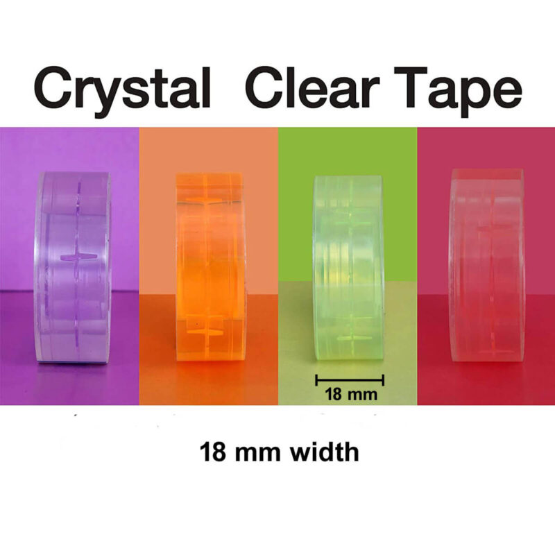 Crystal clear tape to protect from scratch & clear visibility